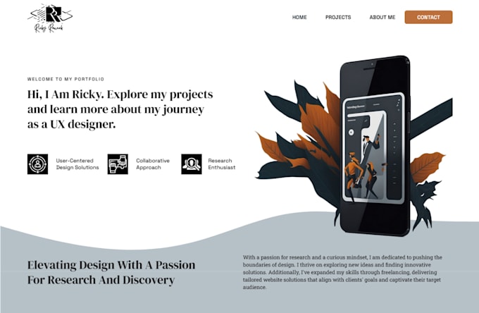 Design portfolio website using webflow by Rickyrawnak | Fiverr