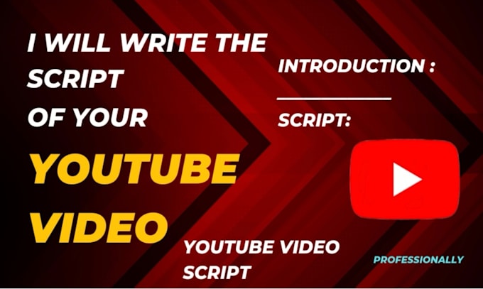 Write the script for your youtube video by Ibrahim_1269 | Fiverr