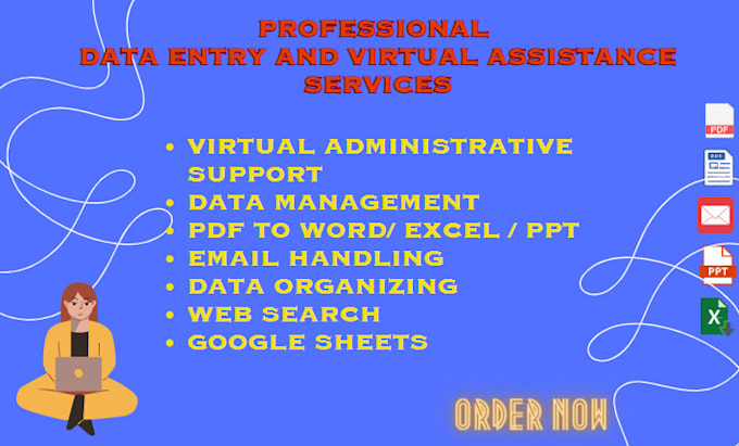 Be your freelance data entry worker and virtual assistant by My_work ...