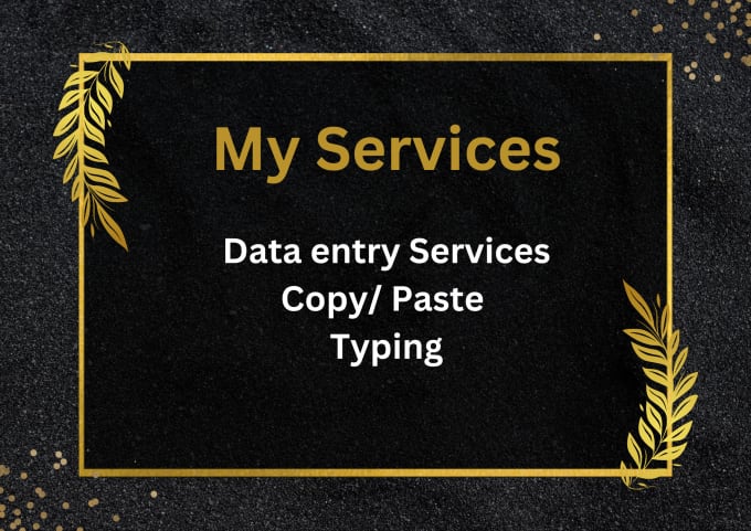 Do accurate professional fast data entry copy paste excel word data ... Do accurate professional fast data entry copy paste excel word data ...