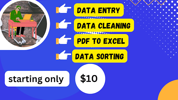 Do Exceldata Entry Data Cleaning Pdf To Exel Pdf To Word Data Sorting By Abraham211 Fiverr