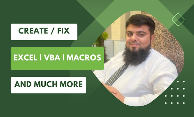 Create excel dashboard, formulae, and macro by Muhammadumair17 | Fiverr