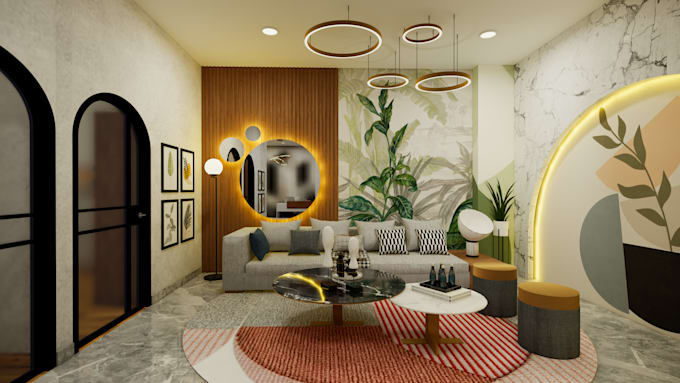 Do interior design, styles, conceptual designs, 3d renders by Shabasu | Fiverr
