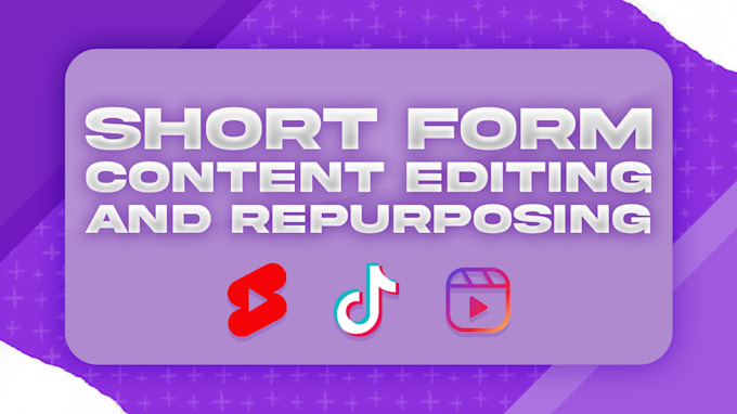 Edit and repurpose short form content for tiktok, youtube shorts and ...