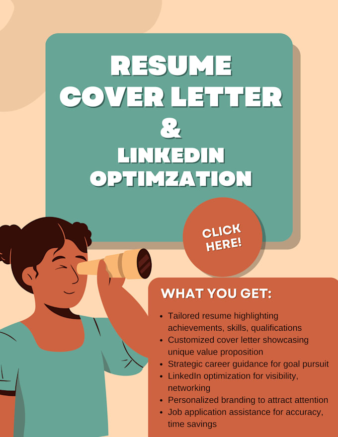 Create a resume cover letter linkedin opt provide expert career ...