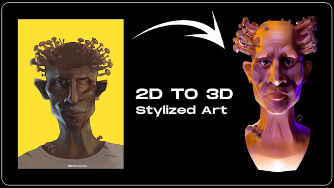 Esculpe tu imagen o arte conceptual 2d en modelos 3d