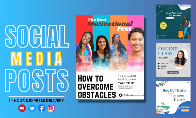 Design eye catching social media posts by Hzaman99 | Fiverr Design eye catching social media posts by Hzaman99 | Fiverr