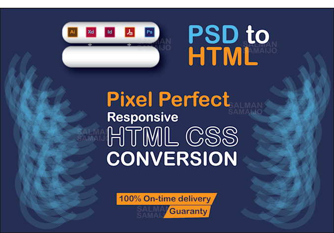Be converting psds into html from figma ai xd ps sketch etc by ...