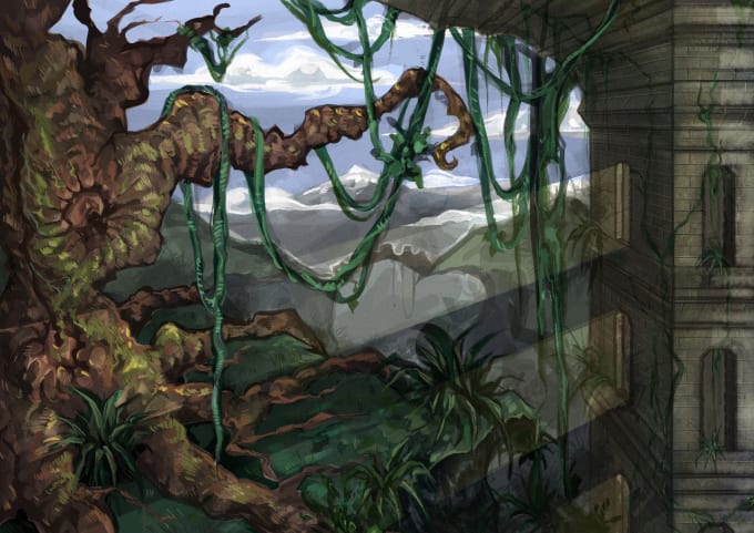 Create environmental concept art by Ambermax_ | Fiverr