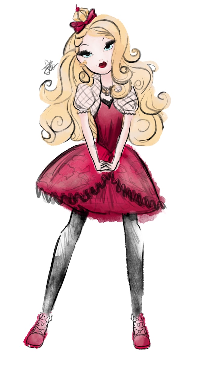 Draw you as a ever after high character by Flaviamikaella | Fiverr