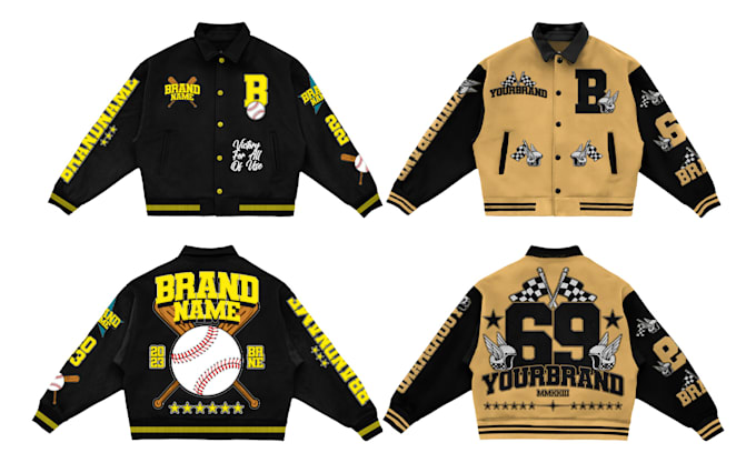 Design your streetwear brand or merch varsity college jacket by Wannstd ...