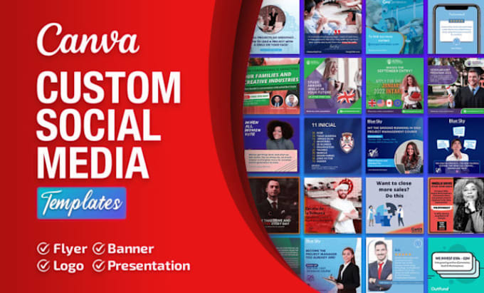 Design instagram post, canva templates, logo, flyers, ads in canva by ...