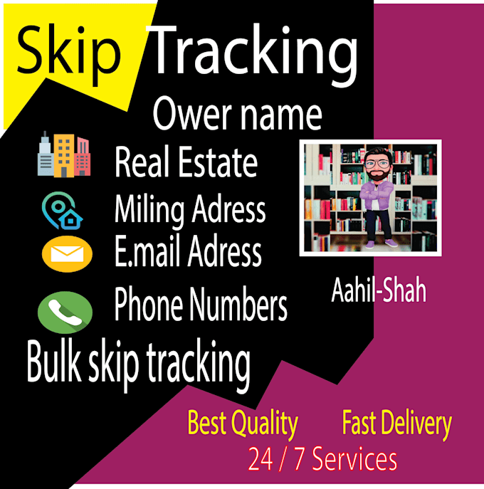 Do work skip tracing for real estate by Aahil_shah | Fiverr