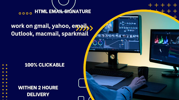 Design a clickable html email signature by Meezon | Fiverr