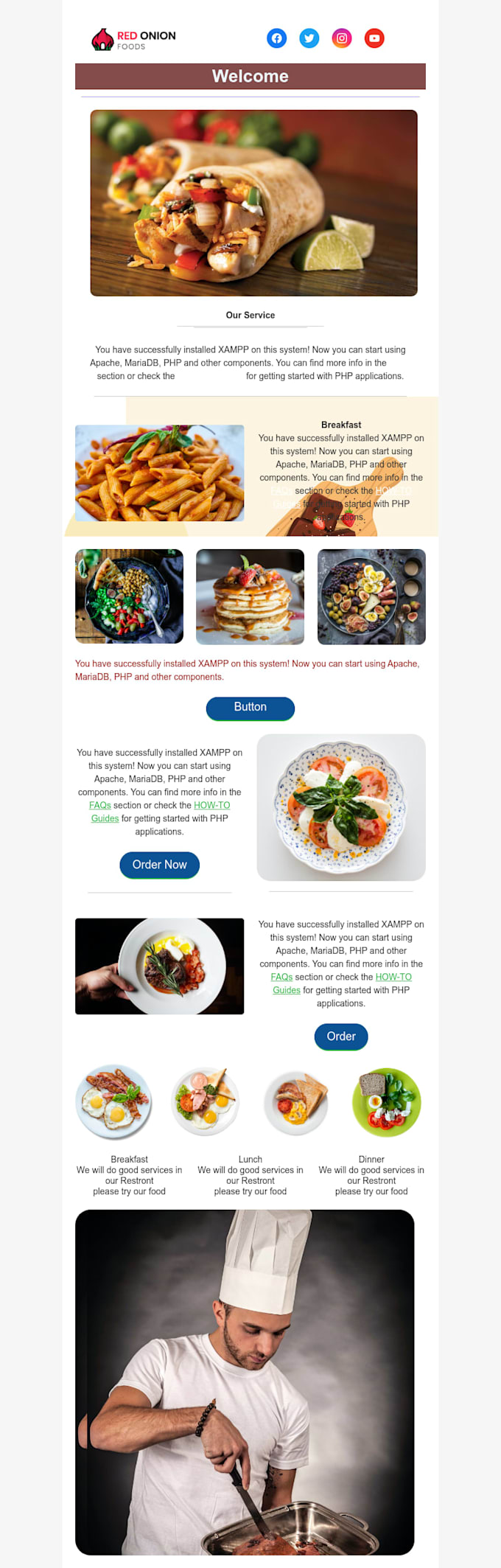 Design and code custom html email template by Md_shaker_ullah | Fiverr