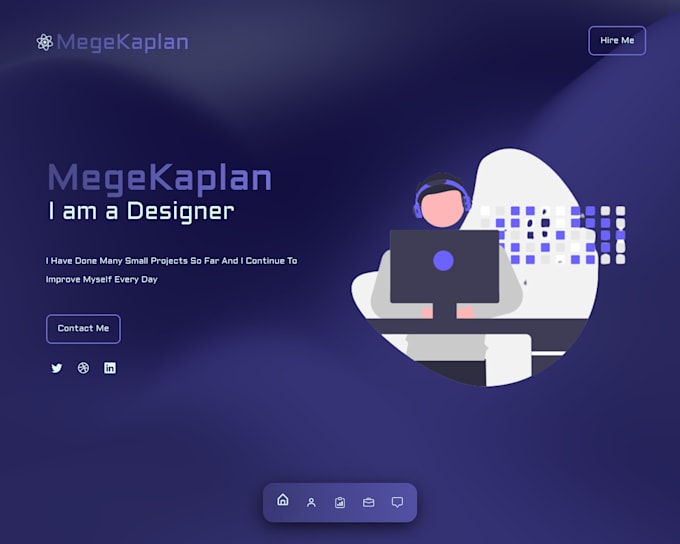 Make you a modern portfolio website by Megekaplan | Fiverr