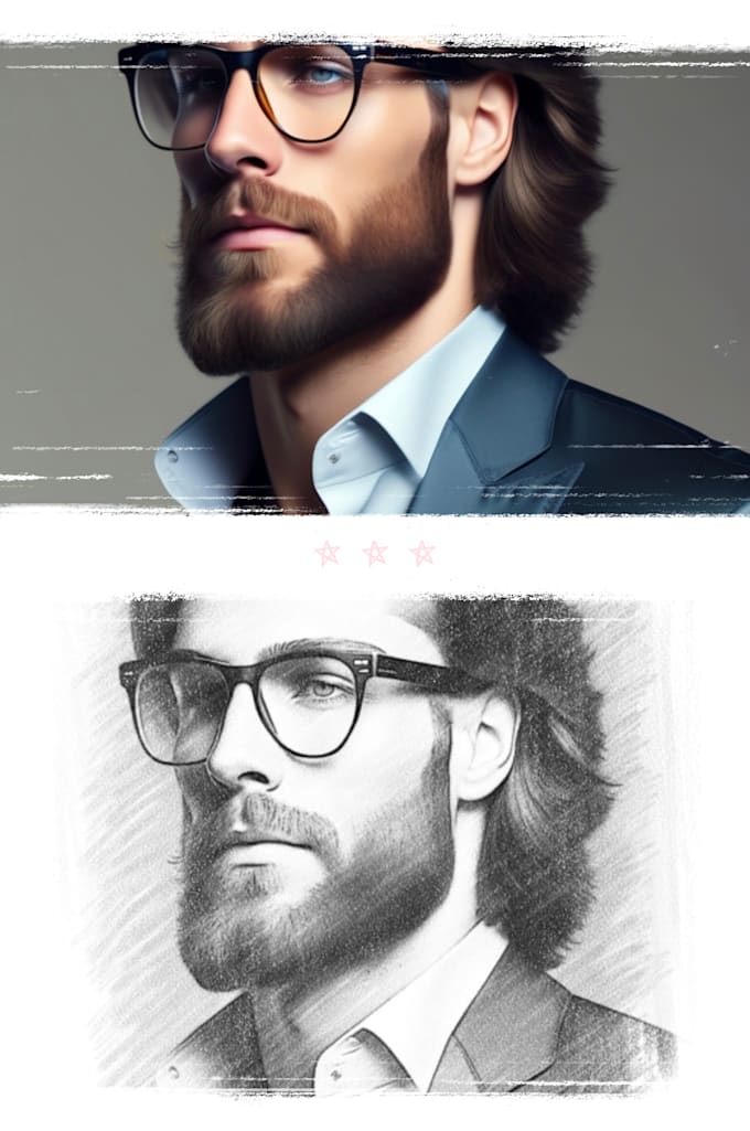 Draw amazing and beautiful realistic pencil drawing portrait from a ...