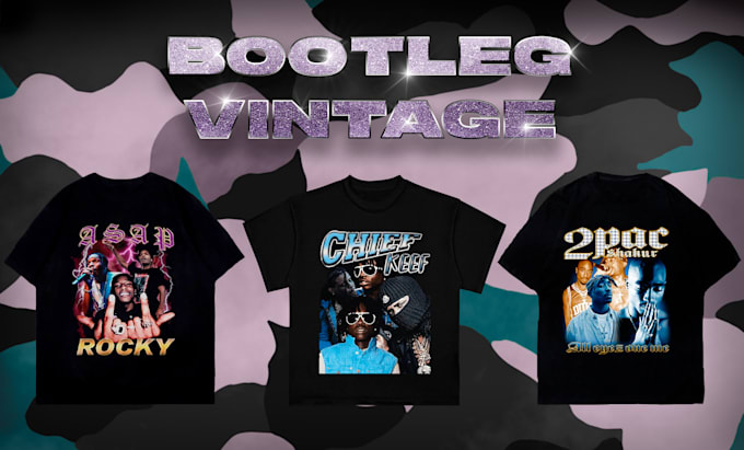 Design vintage bootleg rap shirt, old school, nba by Finight | Fiverr