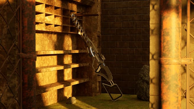 Create 3d weapon models for you by R_rice | Fiverr