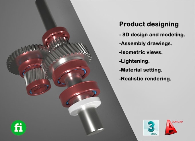 Make 2d drawings 3d cad modeling and rendering of your products by ...