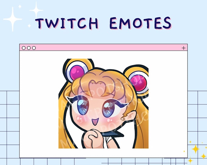 Draw custom twitch emotes by Victoryrina | Fiverr