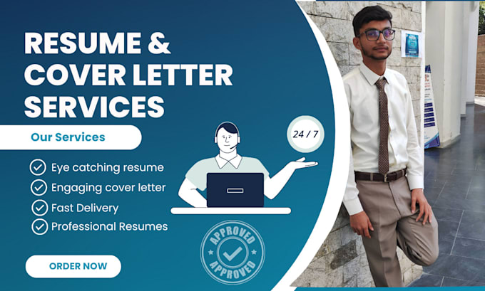 Do professional resume, cover letter, linkedin services by Tahaikr | Fiverr