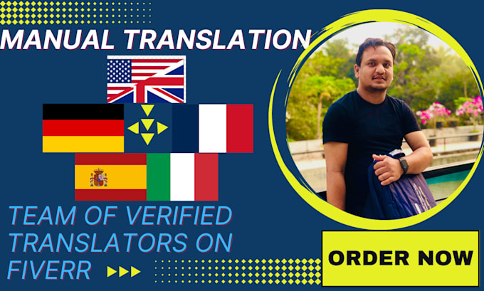 Manually translate to english,french,german spanish and italian by ...