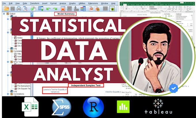 Do advance statistical data analysis using spss, r studio and excel by Pro_hassan_97 | Fiverr