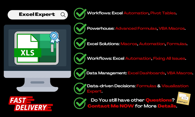 Help You On Excel Formulas Vba Macros Pivot Tables Visualizations