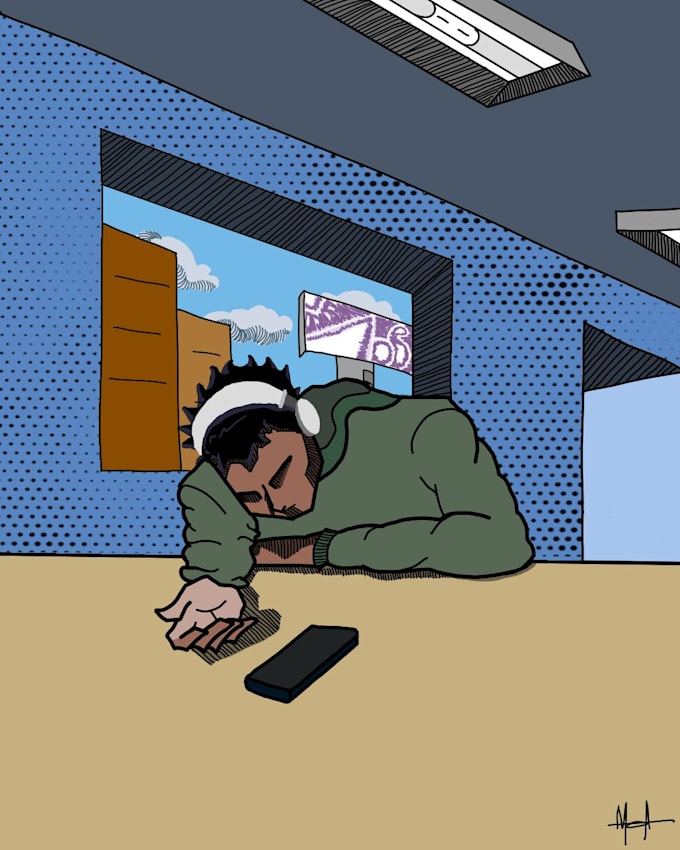 Draw a digital art or illustration for your merch in my style by ...