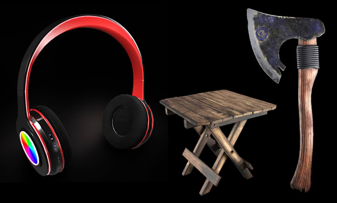 Do 3d hard surface, prop, asset models for games and others by Bhavya ...