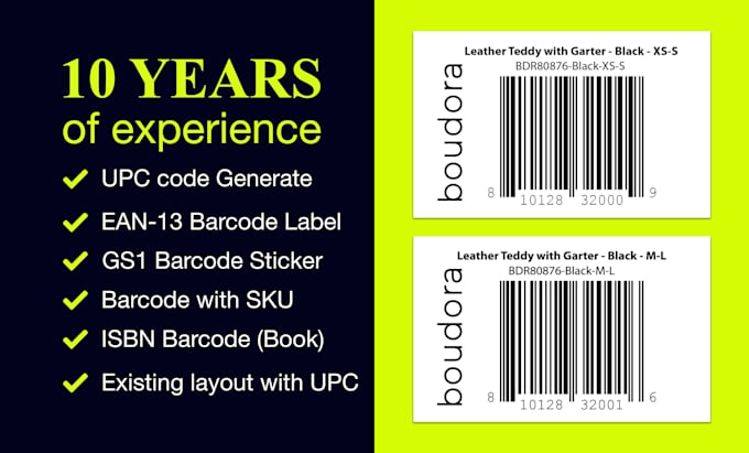 Design isbn, barcode, label, sticker with logo in 1 hour by ...