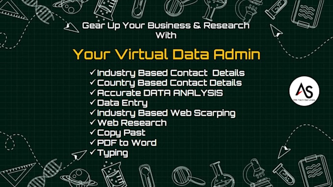 Do data entry, web research, web scarping, pdf jpeg to excel word and ...