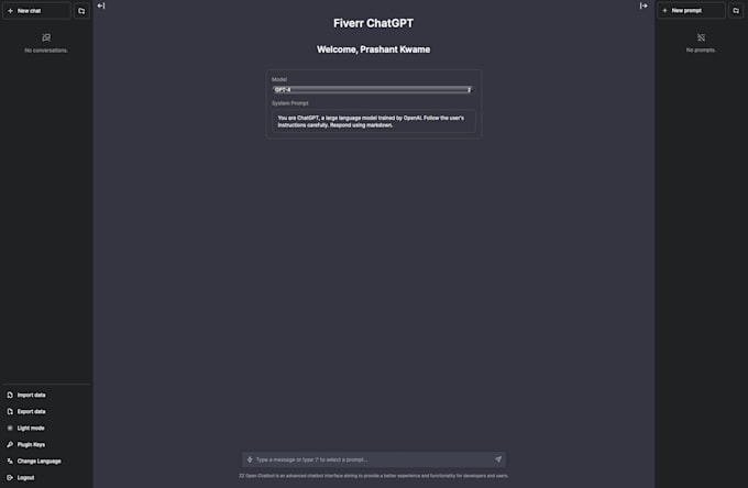 Build You A Chatgpt Clone Custom Chatbot By Tecmie Fiverr
