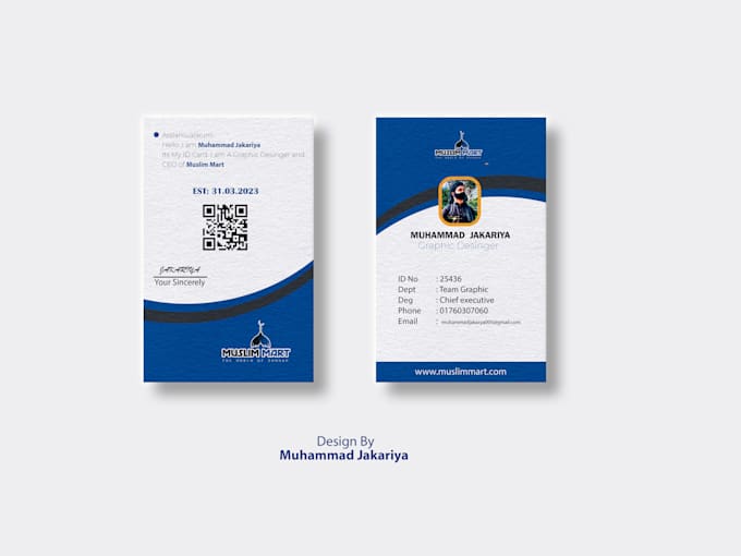 Do for you id card desing , business card desing, social post desing ...