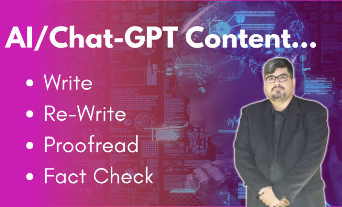 Your ai chat gpt content writer and editor by Bilalshoukatpk | Fiverr