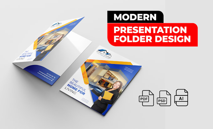 Design modern and unique presentation folder by Bishnubhusal | Fiverr