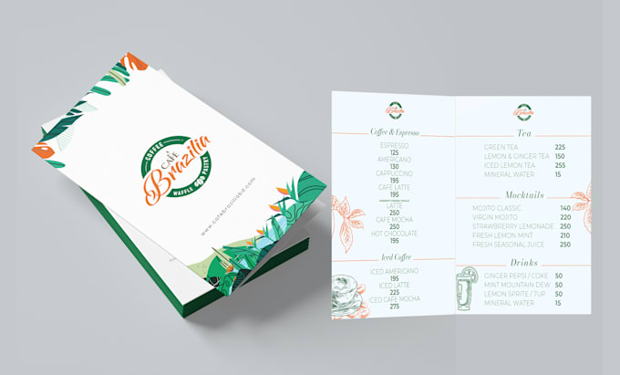 Do modern restaurant menu design just in 24hours by Zionbd | Fiverr