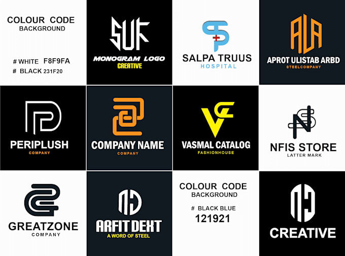 Make luxury modern minimalist monogram, gym logo design by Mahamodulgd ...