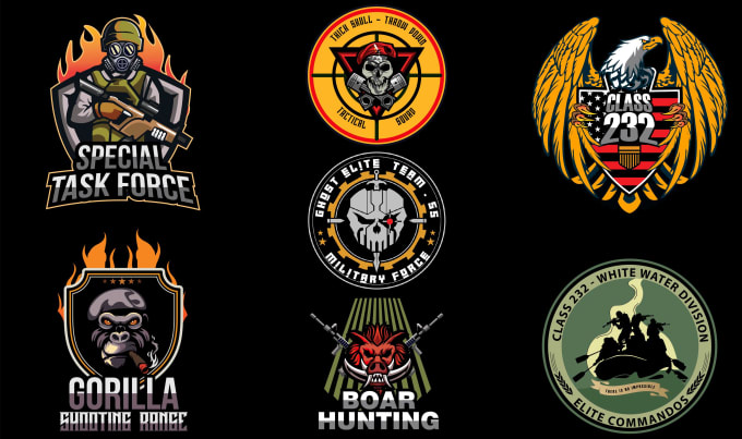 Design army military tactical logo by Mascotbrand | Fiverr