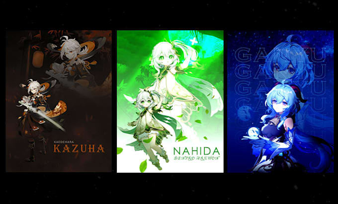 Make character posters and flyers by Ariescreate | Fiverr