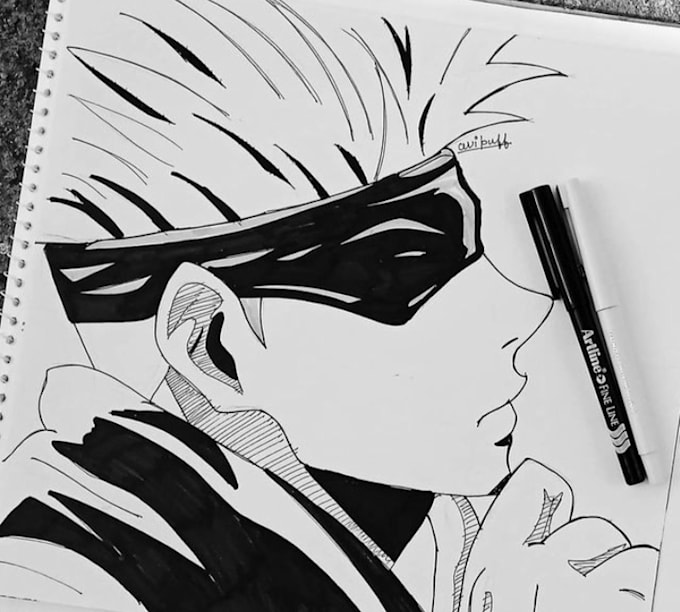 Make you a custom anime sketch and courier it to you by Avycrafty | Fiverr