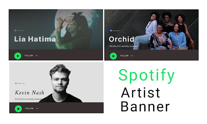Design your spotify artist banner by Raisulalvee | Fiverr