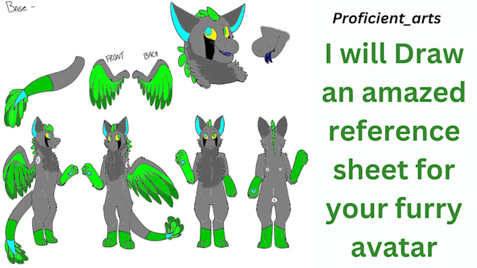 Draw furry art, furry reference sheet, nsfw or sfw art on your desired by Proficient_art1 | Fiverr