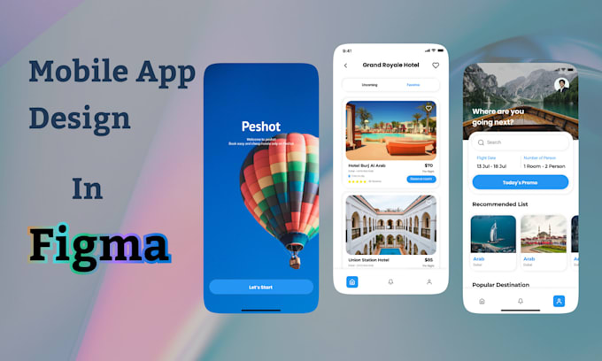 Design modern mobile app ui ux design prototype figma by N_star2020 | Fiverr