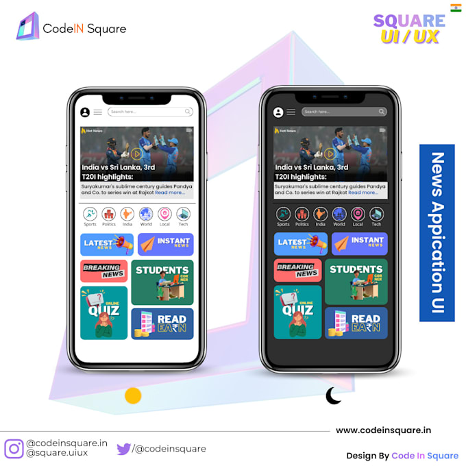 Design best app ui design by Codein_square | Fiverr