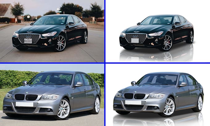 Do car image editing and car clipping, car shadow creation by ...