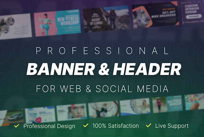 Design a cool website header, slider or banner design by Artsarychev ...