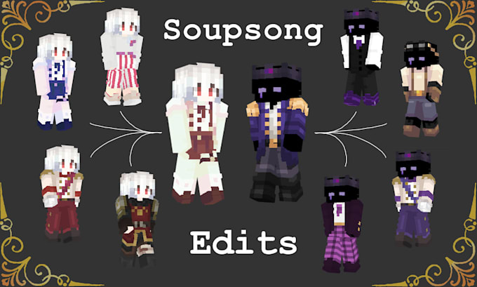 Create custom outfits and edits for your minecraft skin by Soupsong ...
