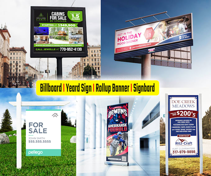 Design digital billboard, signage, backdrop and rollup banner by ...